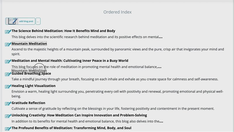 File: Ordered Index Component Demo - ILN